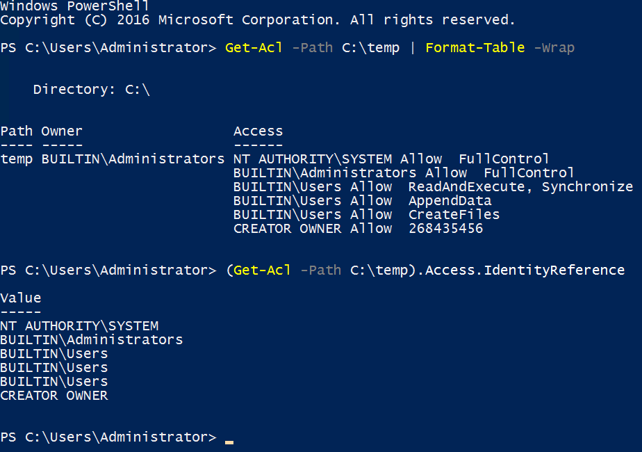 How To Get NTFS File Permissions Using PowerShell Petri IT Knowledgebase
