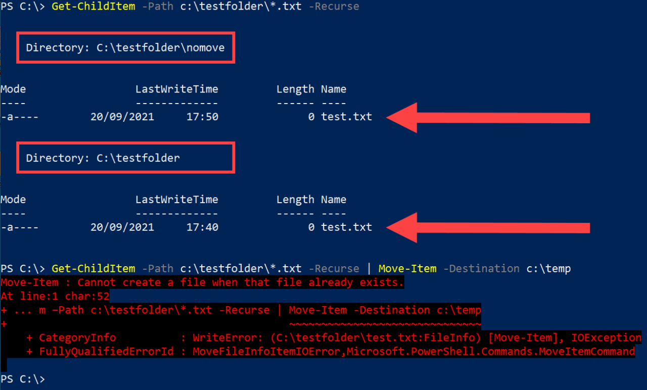 Use PowerShell to Move a File or Folder from the Command Line