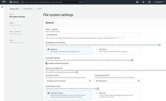 How to Set Up an Amazon EFS File System (EFS) | Petri
