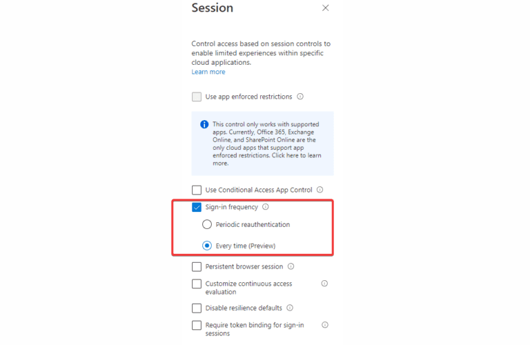 Azure AD Conditional Access Can Now Require Reauthentication
