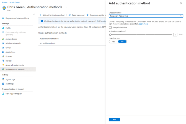 Microsoft Releases New Azure AD Temporary Access Pass Feature