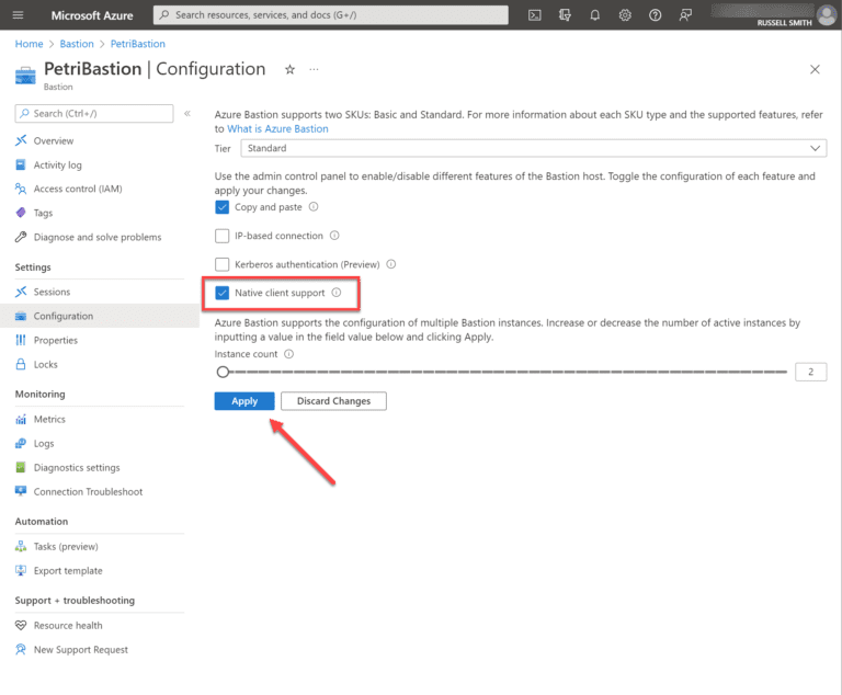 Azure Bastion Native Client Support With the Windows RDP Client