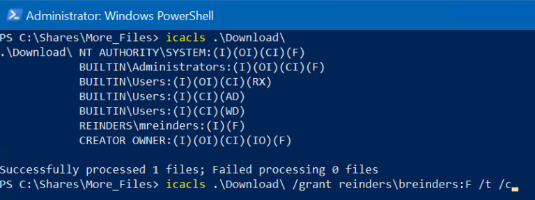 Using Icacls to Manage File Permissions - The Definitive Guide