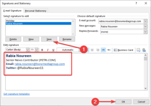 How to Change an Email Signature in Outlook | Petri