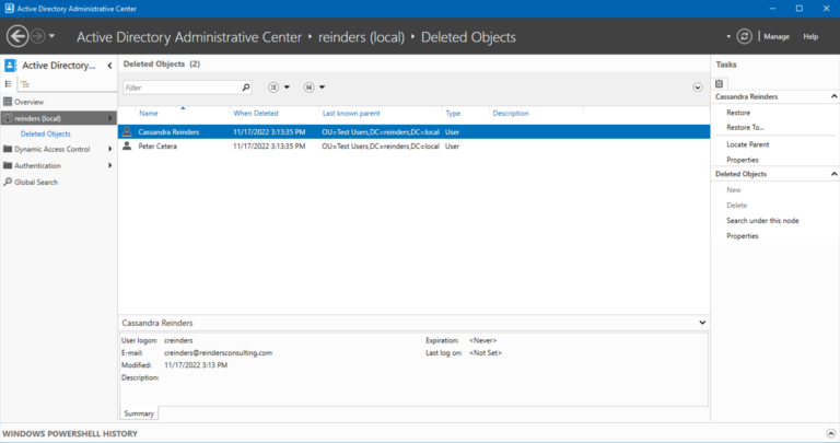 How to Enable and Use the Active Directory Recycle Bin | Petri