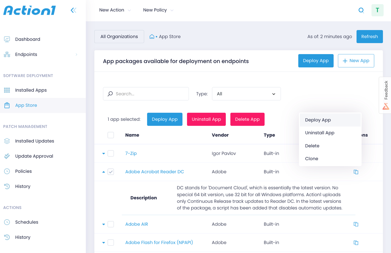 Action1 Review – Patch Management – 100 Endpoints Free