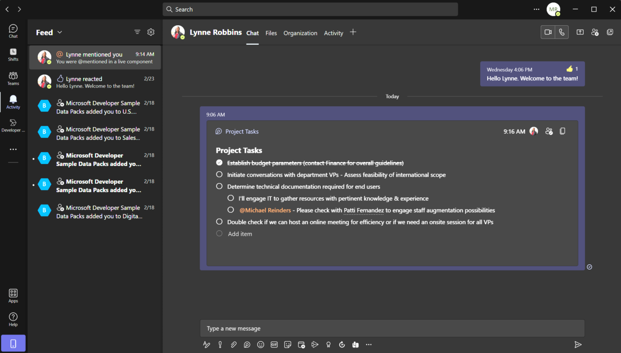 Using Microsoft 365 File Sharing and Microsoft Loop Components
