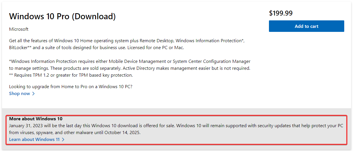 Microsoft to End Sale of Windows 10 Home and Pro Licenses