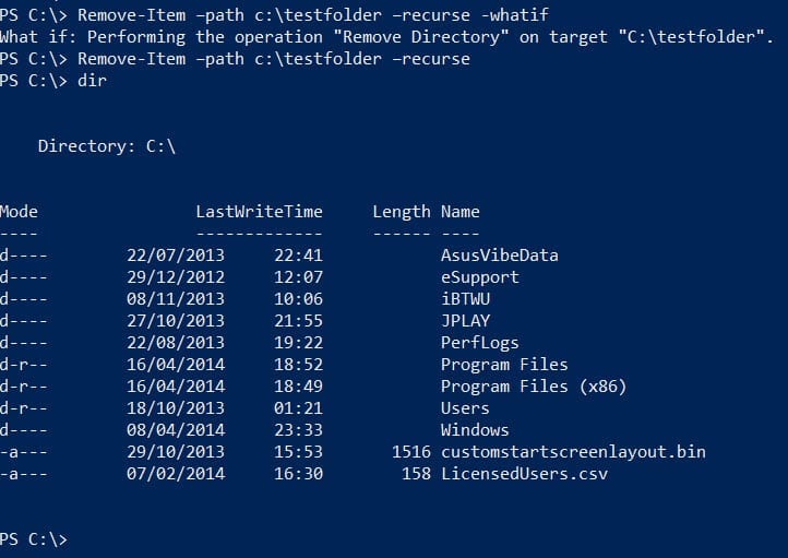Use PowerShell To Delete Files From The Command Line