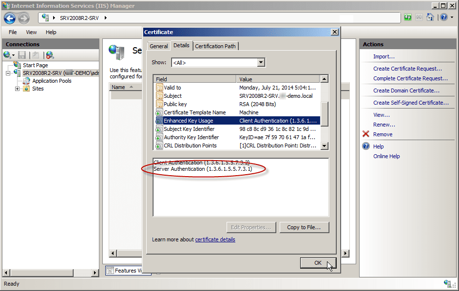 Enabling HTTPS On Windows Server 2008 2012 Certificate Authority For 